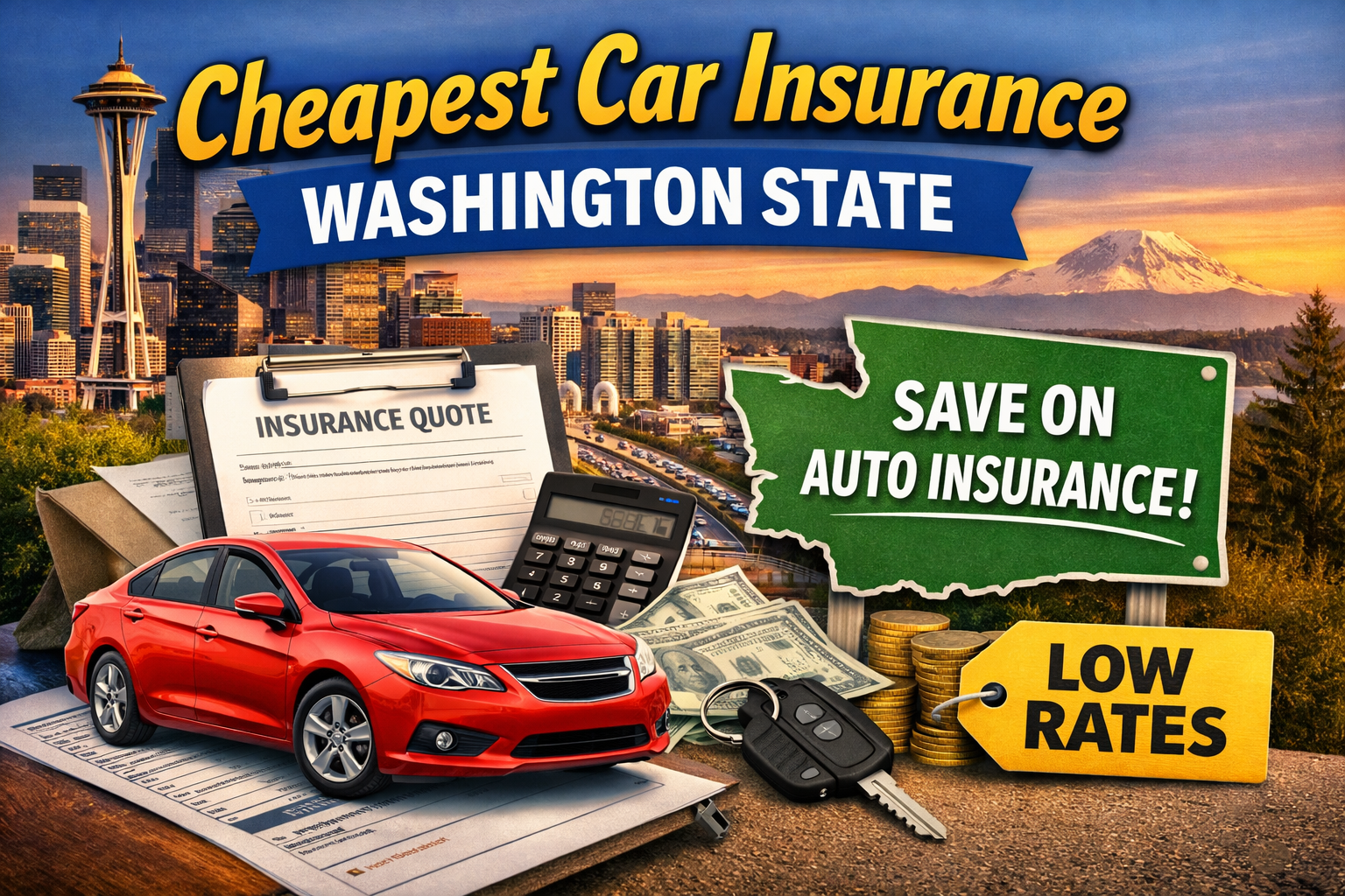Cheapest Car Insurance Washington State: Proven Ways to Save Big in 2026